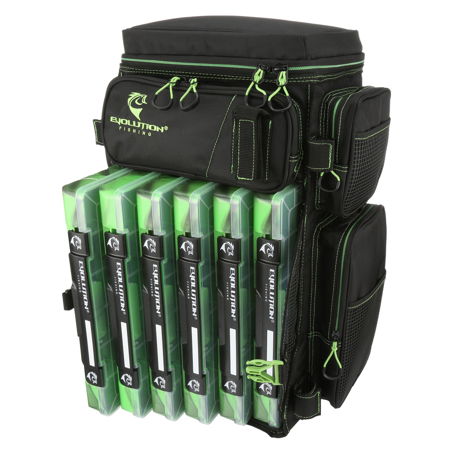 Drift Series 3700 Tackle Backpack with Rod Holders & QuikLatch Trays ...