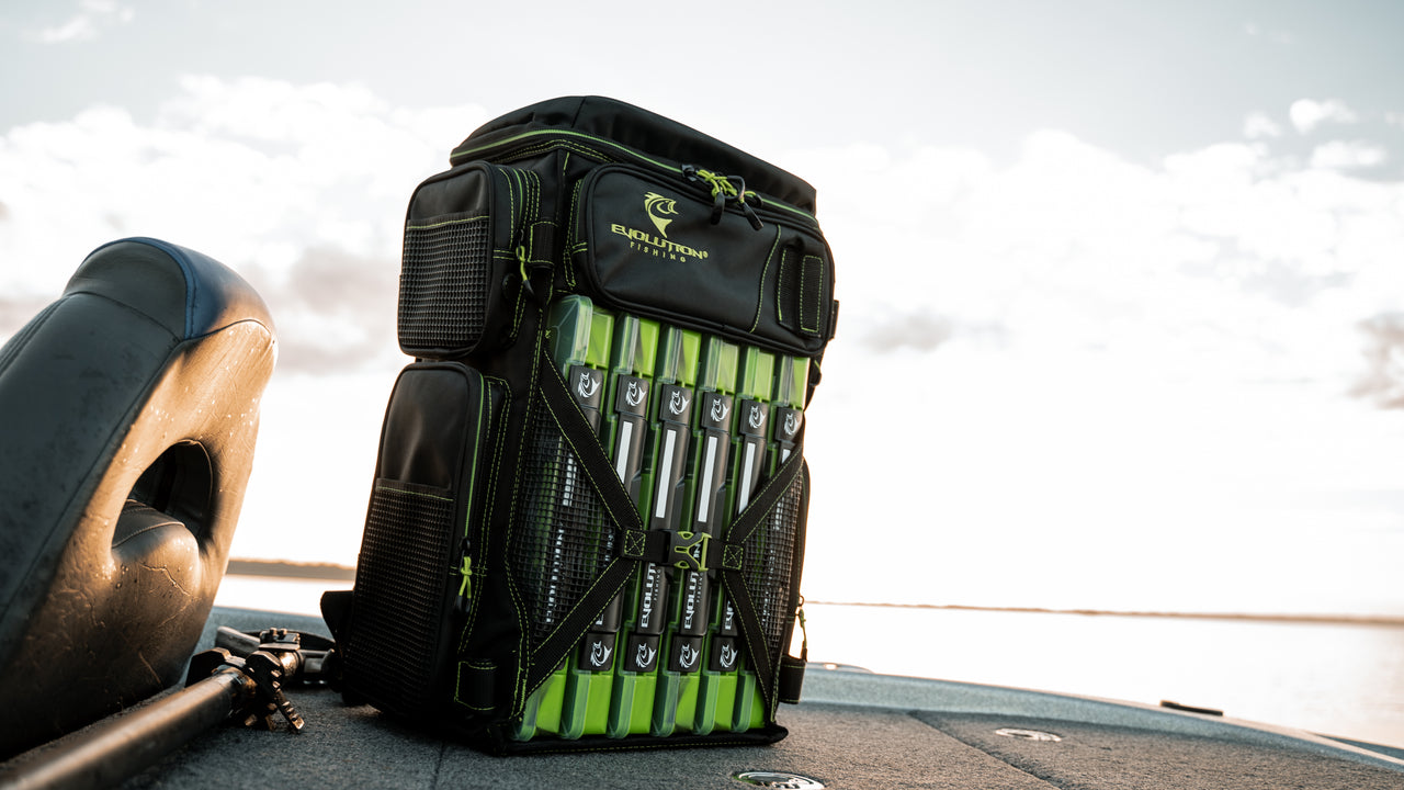 Drift Series 3700 Tackle Backpack with Rod Holders & QuikLatch Trays ...