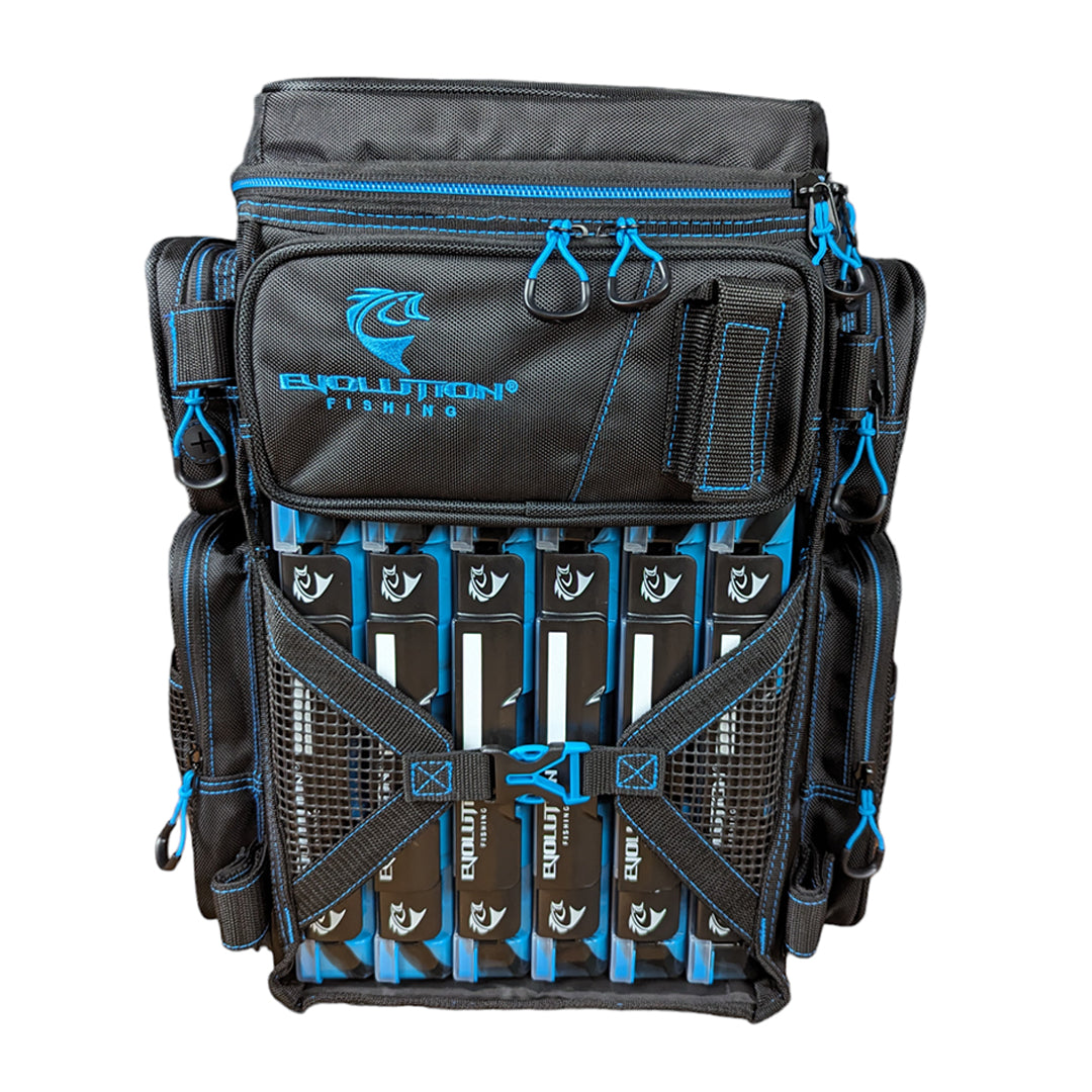 Drift Series 3600 Tackle Backpack with Rod Holders & QuikLatch Trays ...