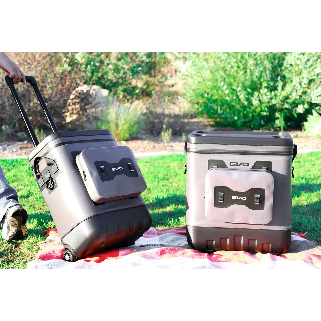 EVO Premium Rolling Cooler (25qt) | Slim, lightweight & mobile ...
